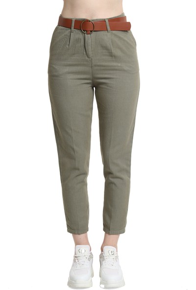 Açelya Bel Kemerli Cepli Pantolon