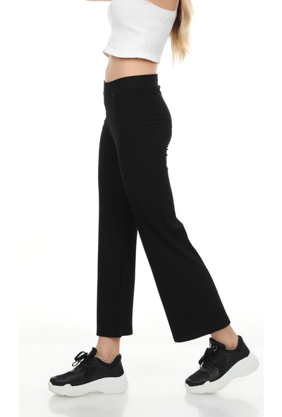 Açelya Bel Lastikli Fitilli Bol Pantolon