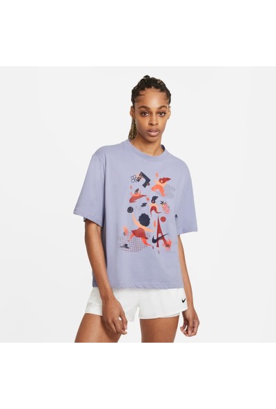 Nikecourt Dri-Fıt Kadın Tenis T-Shirt