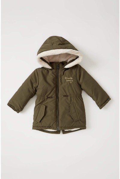 DeFacto Kız Bebek Regular Fit Polyester Mont U3916A221WN DeFacto Kız Bebek Regular Fit Polyester Mont U3916A221WN