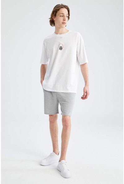 DeFacto Coool Slim Fit Fleto Cepli Ince Sweatshirt Kumaşı ŞORT X5215AZ22SM DeFacto Coool Slim Fit Fleto Cepli Ince Sweatshirt Kumaşı ŞORT X5215AZ22SM