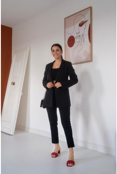 Elbee Ceket ve Pantolon Takım - Siyah