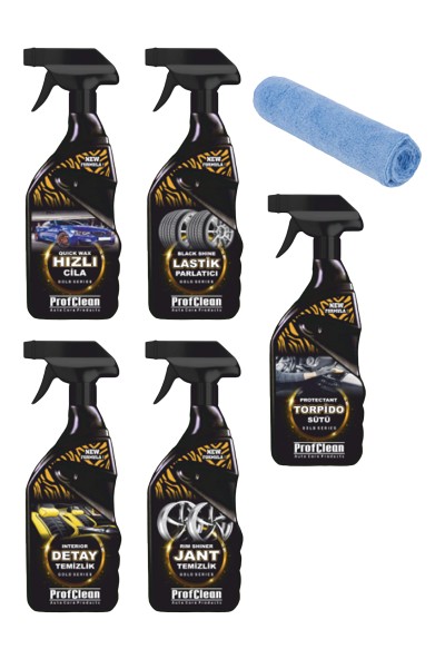 Garaj Plexi İstanbul 6' Lı Dev Paket Araç Bakım Seti 5x 400ML Oto Bakım Seti + 1x Micro Fiber Bez Garaj Plexi İstanbul 6' Lı Dev Paket Araç Bakım Seti 5x 400ML Oto Bakım Seti + 1x Micro Fiber Bez