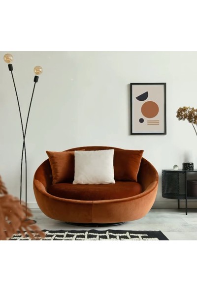 Eriza Home Osso 360 Derece Döner Berjer (Tarçın) Eriza Home Osso 360 Derece Döner Berjer (Tarçın)