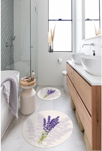 Esta Halı Lavanta 2'li Banyo Halı Takımı (40X60/60X100) - LVNT02 Esta Halı Lavanta 2'li Banyo Halı Takımı (40X60/60X100) - LVNT02