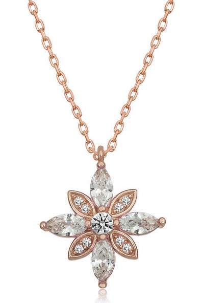 Gumush Gümüş Beyaz Umut Çiçeği Kolye Gumush Gümüş Beyaz Umut Çiçeği Kolye