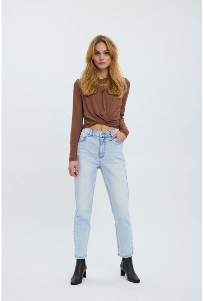 Vero Moda Kadın Vmbrenda Yüksek Bel Mom Jean 64610258017 Mavi Vero Moda Kadın Vmbrenda Yüksek Bel Mom Jean 64610258017 Mavi