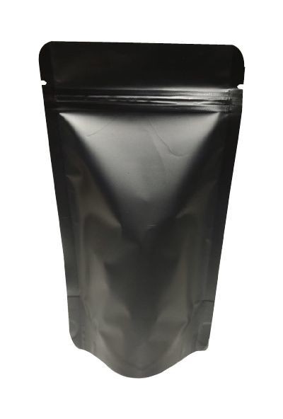 Kolay Ambalaj Metalize Siyah Mat Doypack 11X18,5+3,5 cm