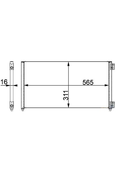 MGA Klıma Radyatoru-(Fıat: Doblo -1.3-1.9 Jtd- 03-10 )
