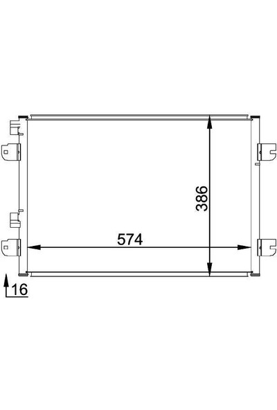 Klıma Radyatoru - (Renault: Megane I/ Dacıa: Logan/ Duster-Sander Klıma Radyatoru - (Renault: Megane I/ Dacıa: Logan/ Duster-Sander