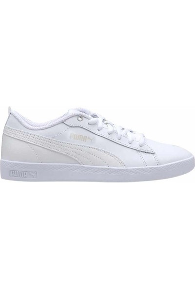 Puma 365208 Smash Wns V2 L Yanları 4 Dıkıs Serıt Spor Ayakkabı Beyaz