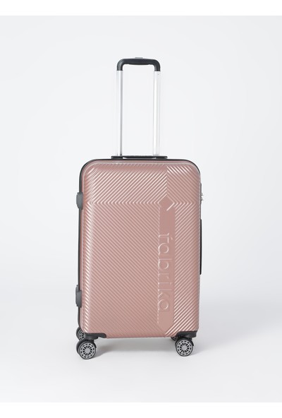 Fabrika 60101124 Orta Rosegold Boy Çekçekli Sert Valiz
