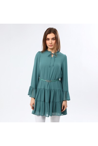mibapazar Belinde Kemer Olan Şifon Tunik mibapazar Belinde Kemer Olan Şifon Tunik