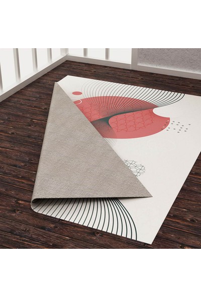 Ayze Home - Salon - Geometri Baskılı Halı - (100 x 150 cm) Ayze Home - Salon - Geometri Baskılı Halı - (100 x 150 cm)