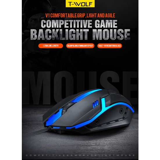 T-Wolf V1 Rgb Kablolu Mouse Fiyatı - Taksit Seçenekleri