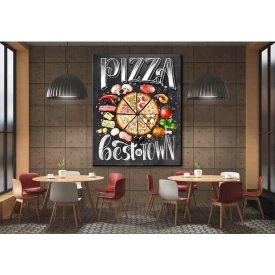 Voov Art Pizza Posteri Dekoratif Kanvas Tablo - VOOV1688 Fiyatı