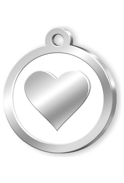 Ozcmax Mineli Seri Kalp Desenli Künye Beyaz-Zoo