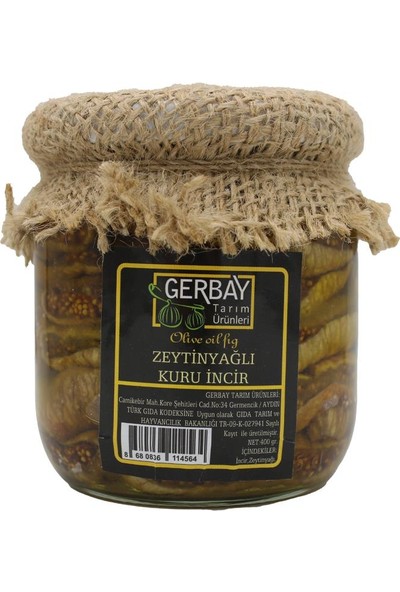 Gerbay Zeytinyağlı Kuru Incir 400 gr Gerbay Zeytinyağlı Kuru Incir 400 gr