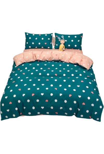 Genetti Home Polyester Kalp Desen Çocuk Nevresim Takımı Genetti Home Polyester Kalp Desen Çocuk Nevresim Takımı
