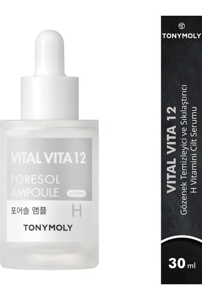 Tonymoly Cilt Serumu Vital Vita 12 Gözenek Sıkılaştırıcı H Vitamini Cilt Bakımı 30ml Tonymoly Cilt Serumu Vital Vita 12 Gözenek Sıkılaştırıcı H Vitamini Cilt Bakımı 30ml