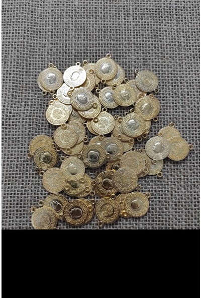 Platin Hediyelik Bileklik Aparatı Altın Sarısı Sahte Emitasyon Çeyrek Altın 10 Adet