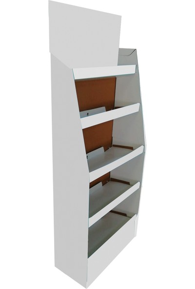 Prigo STD14 30X65X188 cm 4 Raflı Dikey Karton Teşhir Standı