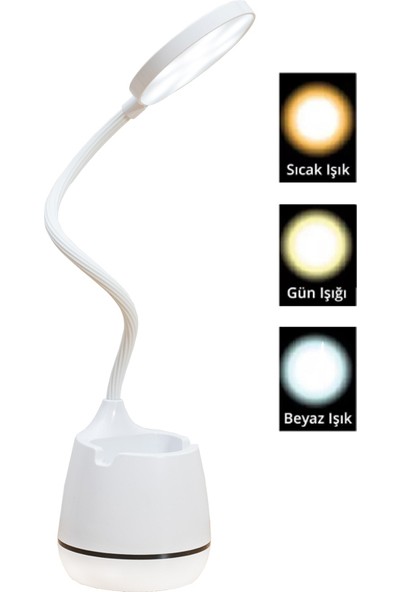 Ecuy Akrobatik Şarjlı Masa Lambası Telefon Standlı Kalemlik 3 Farklı Işık Tonu Ayarlanabilir Işık Seviye Ecuy Akrobatik Şarjlı Masa Lambası Telefon Standlı Kalemlik 3 Farklı Işık Tonu Ayarlanabilir Işık Seviye