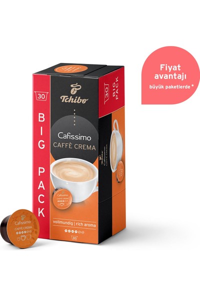 Tchibo Caffè Crema Rich Aroma 30 Adet Kapsül Kahve Tchibo Caffè Crema Rich Aroma 30 Adet Kapsül Kahve