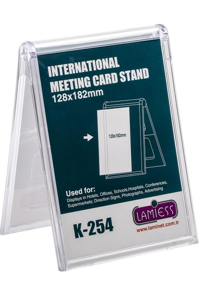 Lamiess K-254 Masaüstü Reklam Panosu Dikey 3 'lü