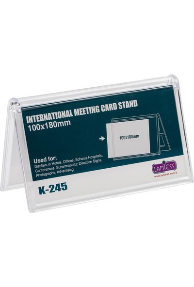 Lamiess K-245 Masaüstü Reklam Panosu Yatay 3 'lü Lamiess K-245 Masaüstü Reklam Panosu Yatay 3 'lü