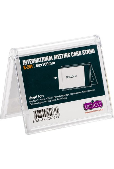 Lamiess K-241 Masaüstü Reklam Panosu Yatay 5 'li Lamiess K-241 Masaüstü Reklam Panosu Yatay 5 'li