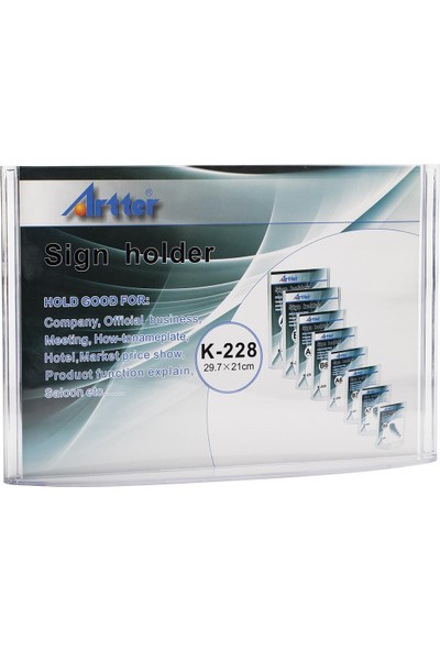 Lamiess K-228 Masaüstü Reklam Panosu Yatay 3'lü Lamiess K-228 Masaüstü Reklam Panosu Yatay 3'lü