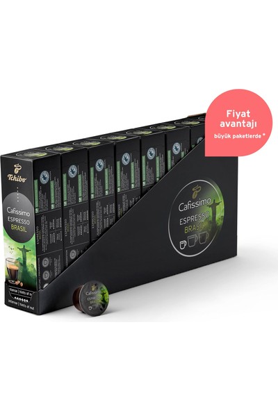 Tchibo Espresso Brasil 80 Adet Kapsül Kahve - Avantajlı Paket Tchibo Espresso Brasil 80 Adet Kapsül Kahve - Avantajlı Paket