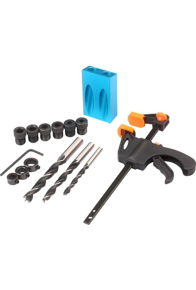 Gahome 15 Adet Cep Delik Jig Kiti 8mm 10MM 15 Derece Açı Matkap (Yurt Dışından) Gahome 15 Adet Cep Delik Jig Kiti 8mm 10MM 15 Derece Açı Matkap (Yurt Dışından)