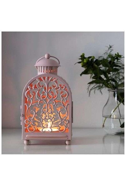 ALM Home Ferforje Fener Mumluk Pembe