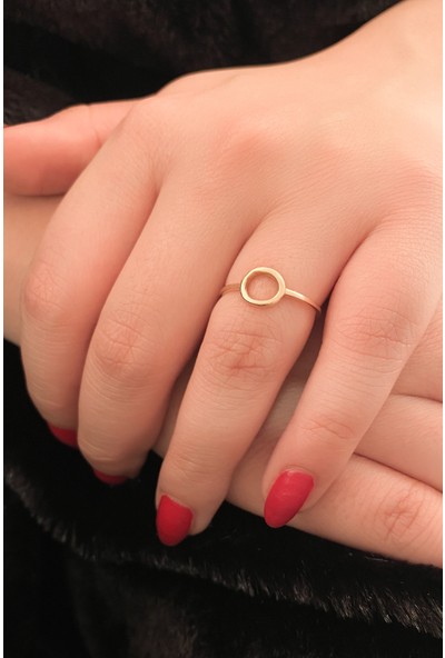 Fiyonk Kuyumculuk 14 Ayar Altın Daire Yüzük