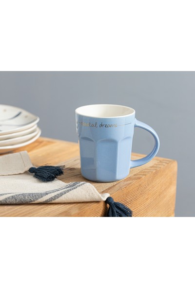 English Home Coastal Seramik Kupa 280 ml Açık Mavi English Home Coastal Seramik Kupa 280 ml Açık Mavi