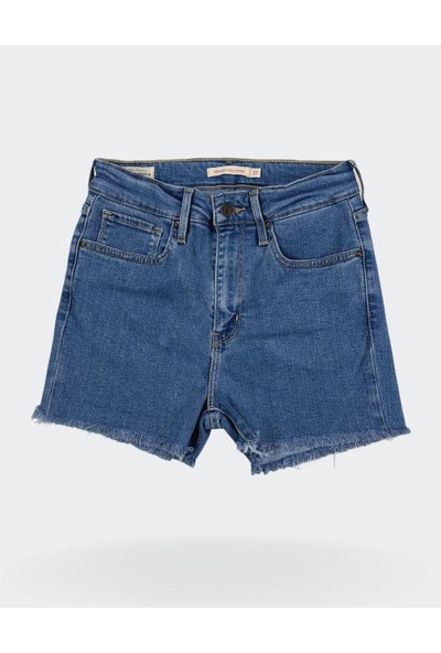 Bpm Live's Likralı Kot Şort Kadın Kot Mavi