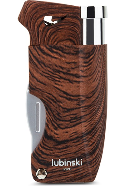 Lubinski Ahşap Metal Kaşıklı Pipo Çakmağı Gold