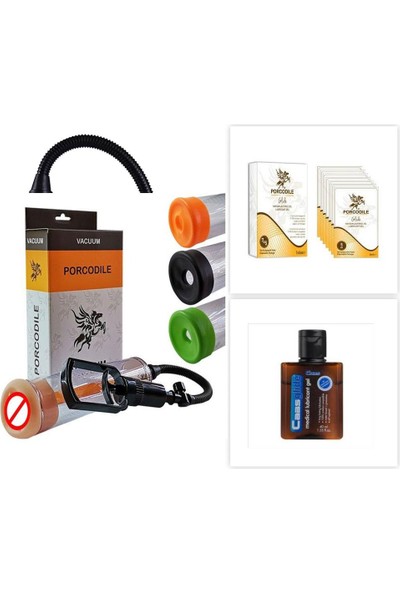 Porcodile Vakum Pompa Çekmeli - Porcodile Jel ve Cabs Glide Jel 40ML