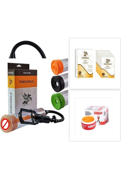Porcodile Vakum Pompa Çekmeli - Porcodile Jel ve Lipo Jel