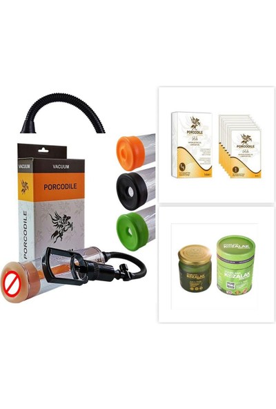 Porcodile Vakum Pompa Çekmeli - Porcodile Jel ve Zühre Ana Kozalak Macunu Porcodile Vakum Pompa Çekmeli - Porcodile Jel ve Zühre Ana Kozalak Macunu