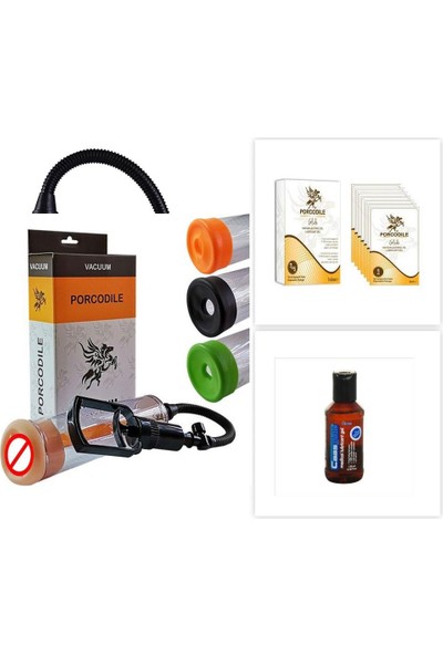 Porcodile Vakum Pompa Çekmeli - Porcodile Jel ve Cabs Glide Jel 120ML