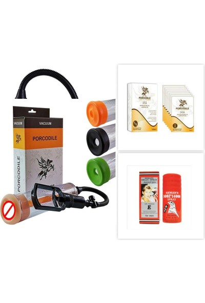 Porcodile Vakum Pompa Çekmeli - Porcodile Jel ve Dooz 14000 Sprey