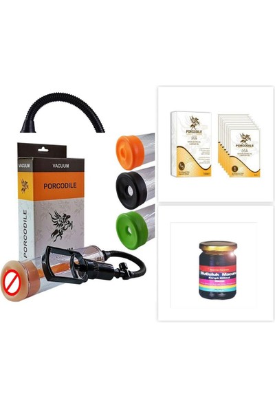 Porcodile Vakum Pompa Çekmeli - Porcodile Jel ve Mutluluk Macunu