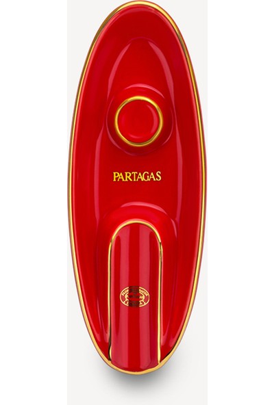 Lubinski Partagas Tekli Kayık Seramik Puro Küllüğü Kırmızı