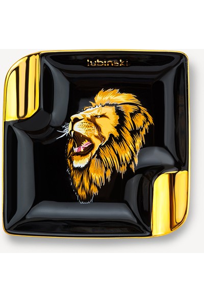 Lubinski Lion Porselen Puro Küllüğü Siyah/gold 2li