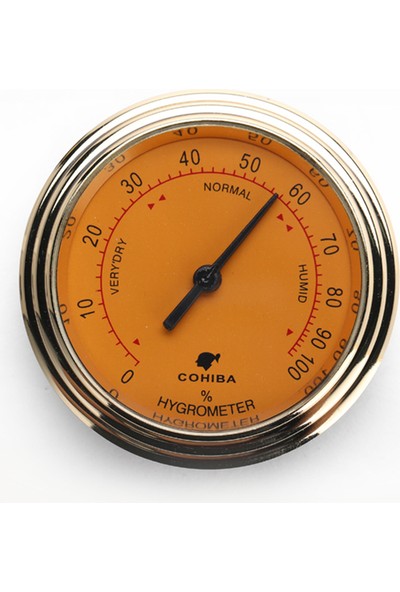 Cohiba Puro Kutusu Humidor Nemölçer Higrometre 5cm Cohiba Puro Kutusu Humidor Nemölçer Higrometre 5cm