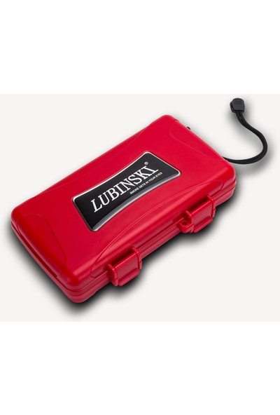 Lubinski Seyahat Puro Kutusu Humidor Kırılmaz Plastik Kırmızı 5's Lubinski Seyahat Puro Kutusu Humidor Kırılmaz Plastik Kırmızı 5's