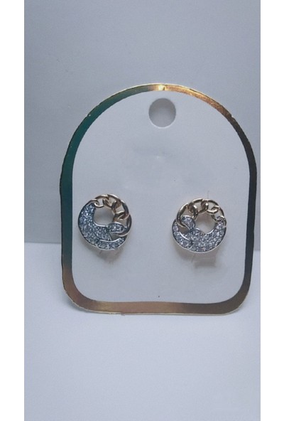 Sevecen Style Altın Kaplama Küpe